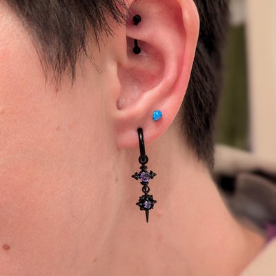 Spider Ear Cuff, Gothic Ear Cuff, Stainless Steel Earrings, Ear Cuff ...