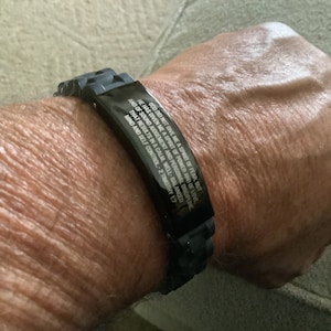 Personalized Bible Verse Bracelet Custom Engraved Scripture Bracelet ...