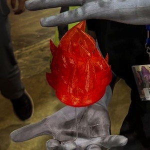 Floating Fireball Prop, Wearable Costume Flame, LARP Fire Elemental ...