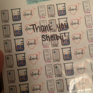 Nurse Shift Planner Stickers-shift Stickers-home Health - Etsy