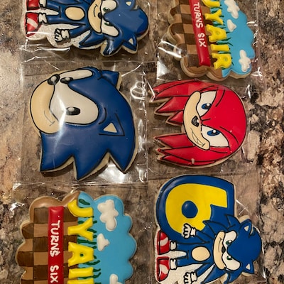 Sonic the Hedgehog Inspired Sugar Cookies - Etsy