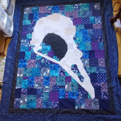 Patchwork Monstera Quilt Pattern PDF Download - Etsy