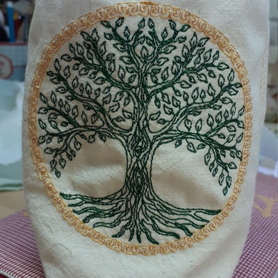 Tree of Life Pagan Machine Embroidery Design for 4x4 5x5 Hoop Sizes ...