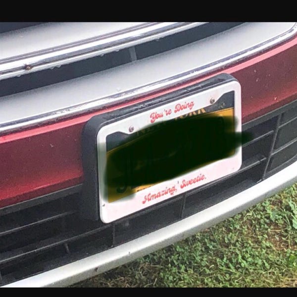 Probably Late for Something Vintage Simplistic Gen Z Meme License Plate ...