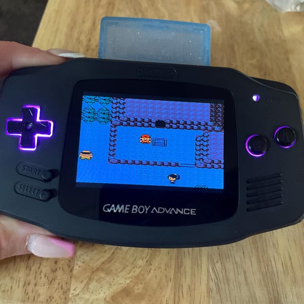 Custom Gameboy Advance - Team Rocket Edition / Backlit Screen / on ...
