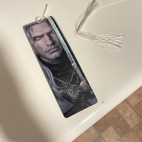 The Witcher Handmade Bookish Bookmark, Geralt of Rivia Book Lover Gifts ...