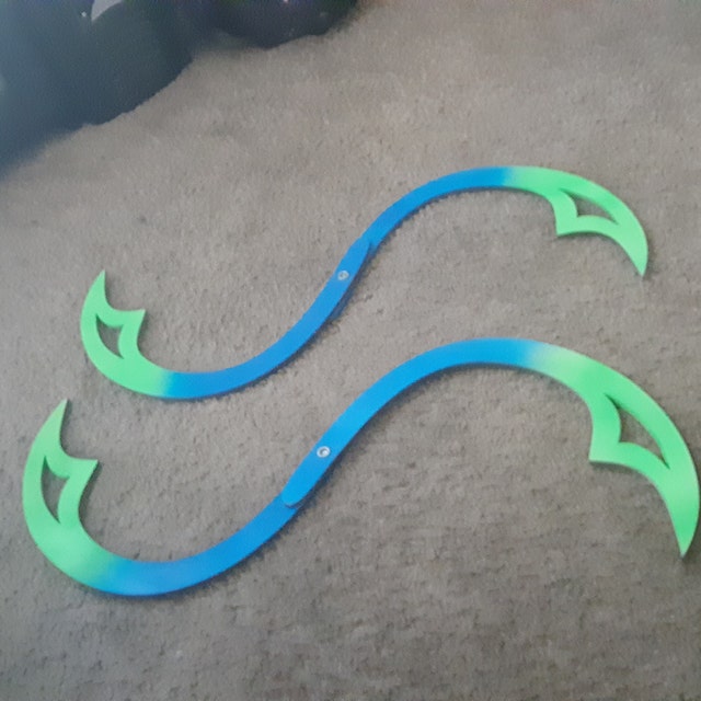 Buugeng fans flo fins flow-fins poi and other by CreatorFireShop