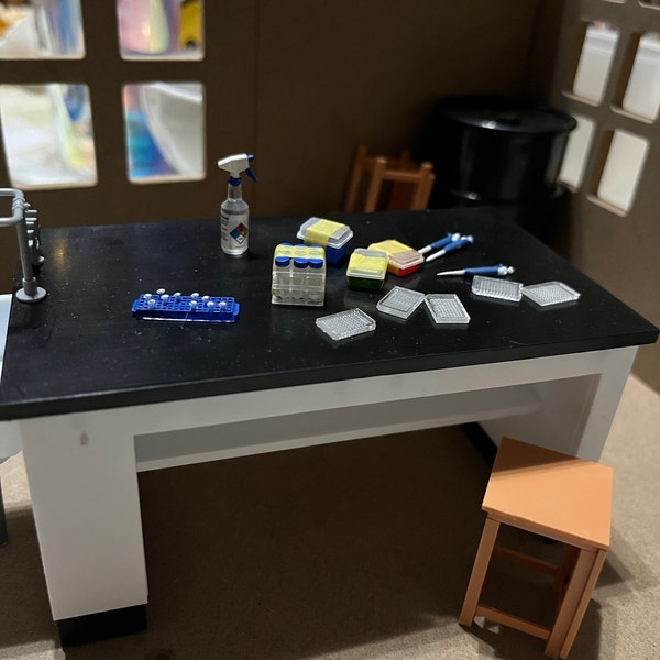 1/12 Scale Even More Miniature Biology Lab Supplies for Diorama/doll ...