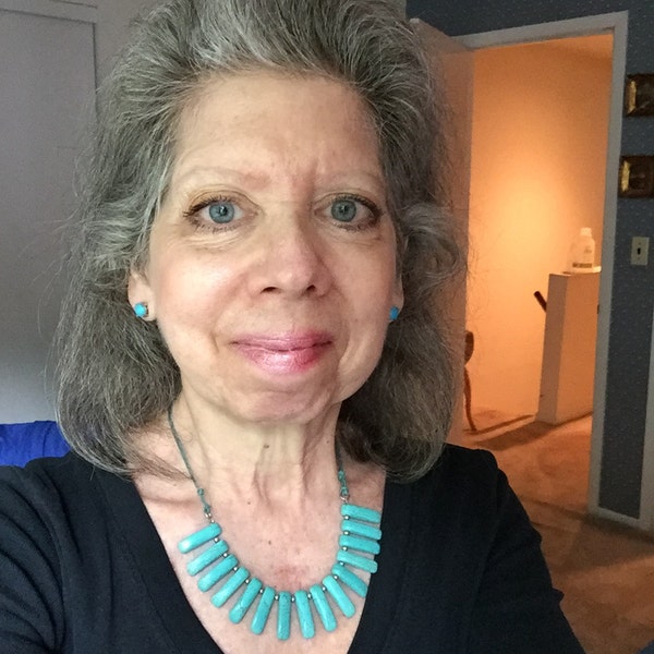 Leather Necklace With Black Wire-wrapped Dark Green Glass Crystal Donut ...