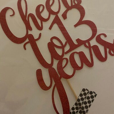 Cheers to 9 Years Anniversary Cake Topper Happy Anniversary - Etsy