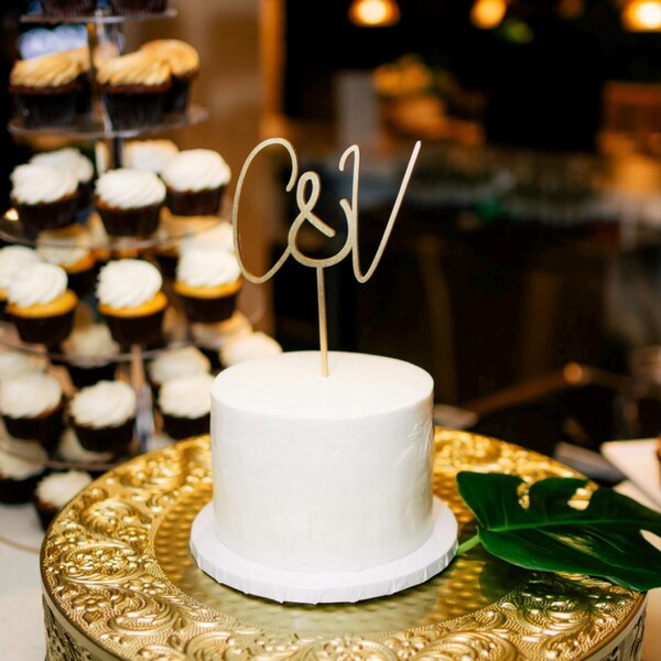 Rustic Personalized Wedding Cake Topper Custom Script Cake Topper For Wedding Mr And Mrs Cake