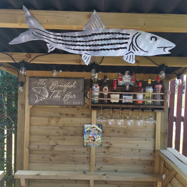 Bonefish Metal Wall or Garden Art, Great Gift for Fisherman, Father's ...