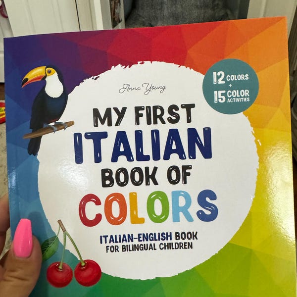 Italian Colors Book for Kids Italian Language Italian English Bilingual ...