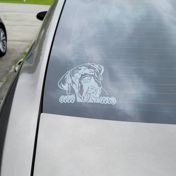 Cane Corso Decal | Peeking Cane Corso Decal | Cane Corso Sticker ...