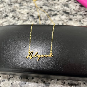 Personalized Name Necklace Minimalist Name Necklace by - Etsy