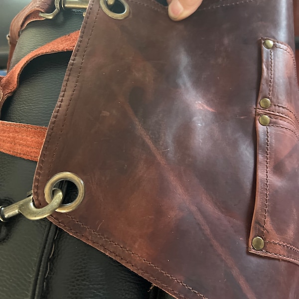 Leather Tool Bag With 8 Tool Pockets Tool Organizer Gift for Him 100% ...