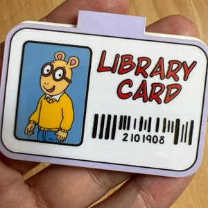 DW Book Club Arthur Library Card Gifts for Librarian - Etsy