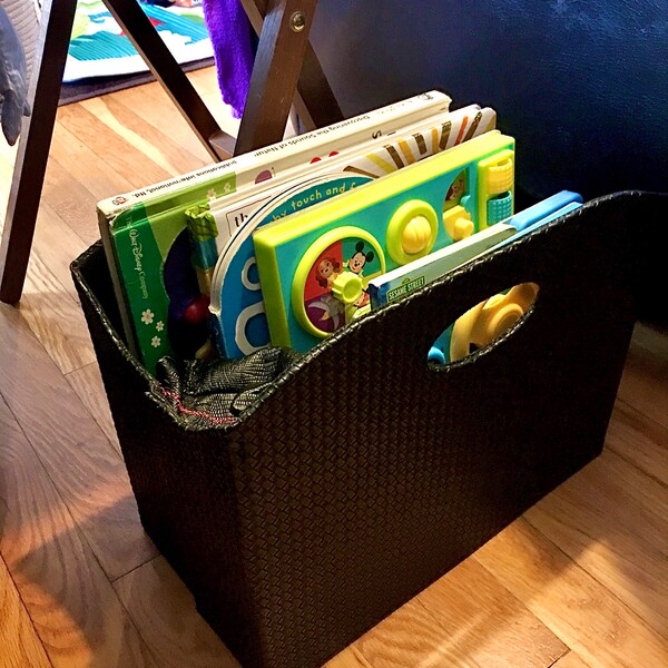 BLU MONACO Paper Organizer Storage: Portable File Box With Handle ...