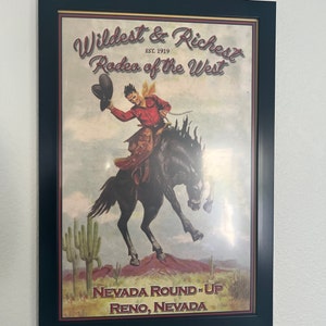 COWBOY Rodeo Poster Texas Cowboy Reunion 1930 Vintage Poster 18x24 - Etsy