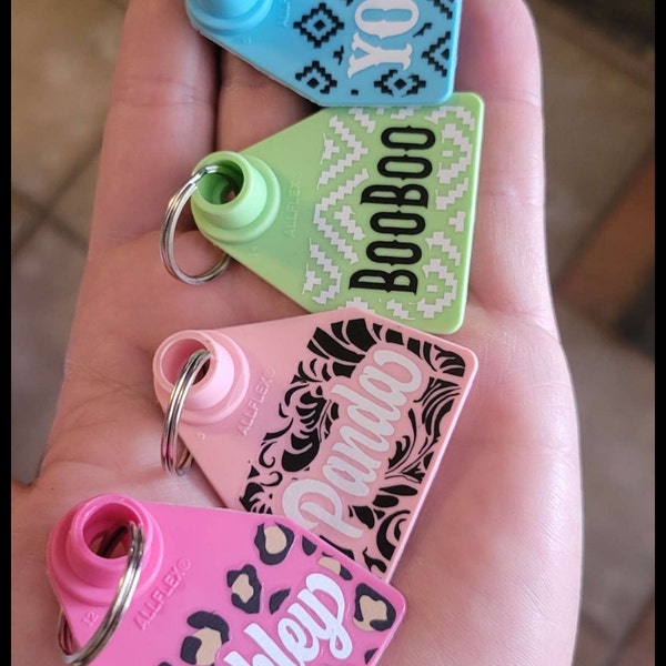 Custom Dog Tag Allflex Livestock Tags - Laser Engraved Personalized Pet ...