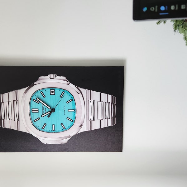 Real Clock on the Wall Patek Philippe Tiffany Blue,with Quartz Silent ...