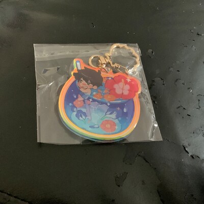 OMORI Charms OMORI Keychains Beach Set Aubrey Charm, Kel Charm, Hero ...