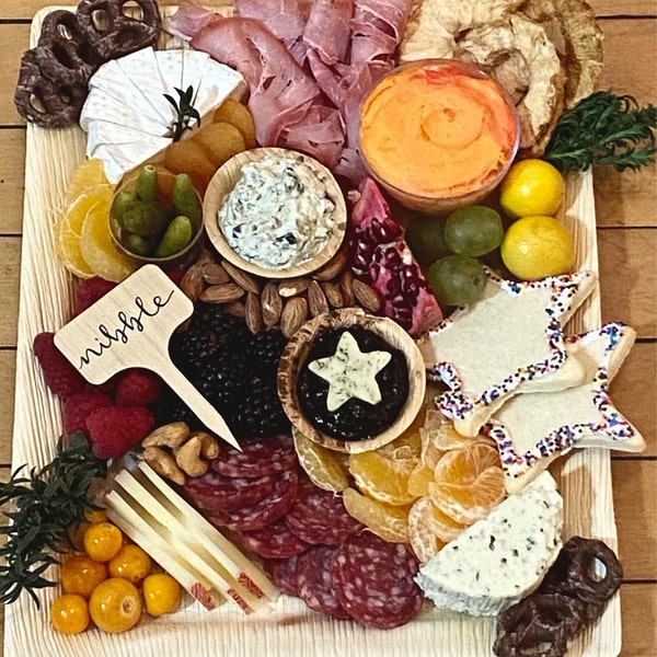 Hand Lettered Cheese Labels Custom Cheese Markers Bamboo Wine and ...