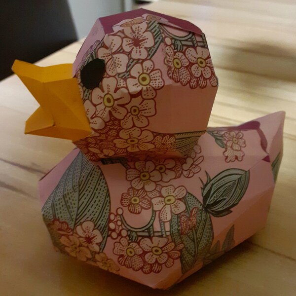 DIY Duck Papercraft Sculpture,easter Duck Pattern,easter Duckling ...