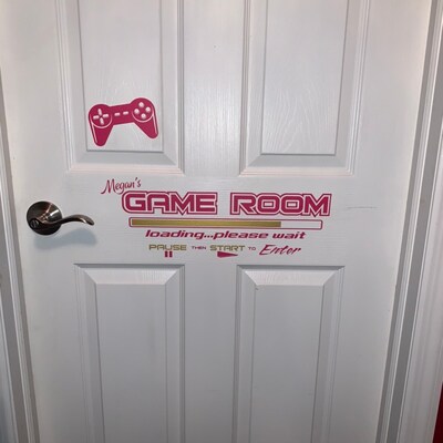 Gamer Wall Vinyl Decal, Game Room Decal, Video Game Wall Art ...