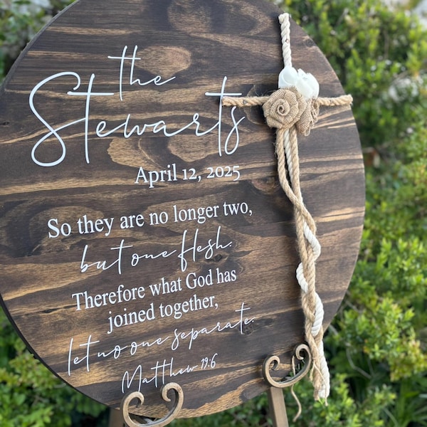Unity Ceremony Sign Three Strands, A Cord of Three Strands Wedding Sign ...