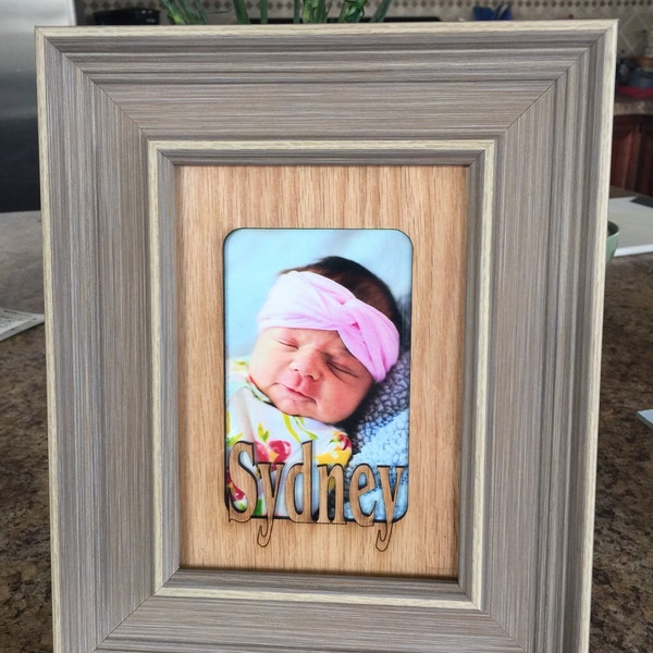 5x7 Name Frame - Personalized Picture Frames 5x7 Mats Inserts Custom ...