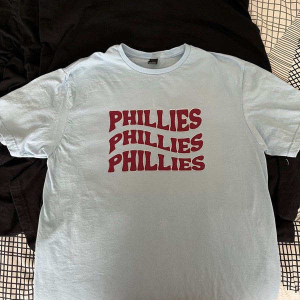 Philly Wavy Text - Baseball - Phillies - Philadelphia - Old School ...