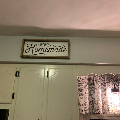 Happiness is Homemade Farmhouse Sign, Wooden Home Sign, Housewarming ...