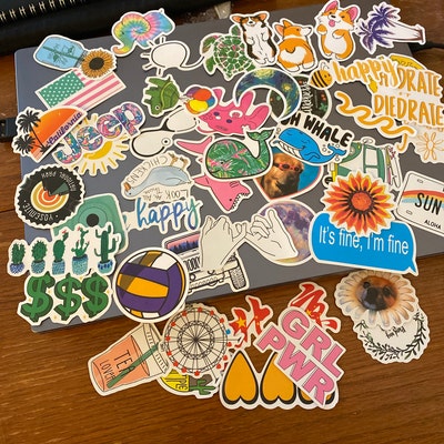 Random Sticker Pack Boho Stickers Aesthetic Stickers Laptop - Etsy