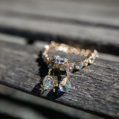 Fairy Wing Frosted Ice Magical Enchanted Fae Pixie Artisan Gold ...
