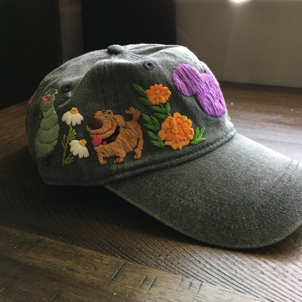 Custom Embroidered Hat, Floral Embroidery Custom Baseball Hat ...
