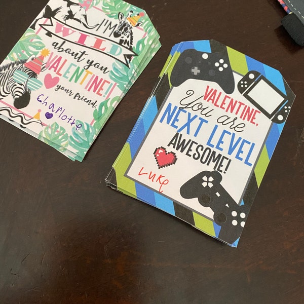 Video Game Valentine's Day Printable Tag Gamer Valentine You Are Next ...