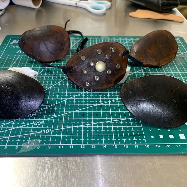 Leather Eye Patch Pattern **DIY Digital PDF Plans** Halloween or ...