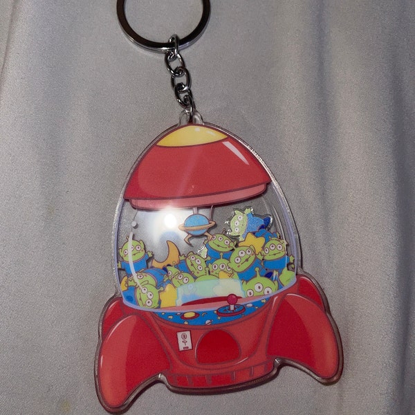The Claw Shaker See Through Acrylic Keychain/ Toy Story Alien Disney ...