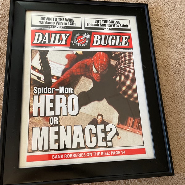 Sam Raimi Spider-man Movie Newspaper Poster Print - Etsy