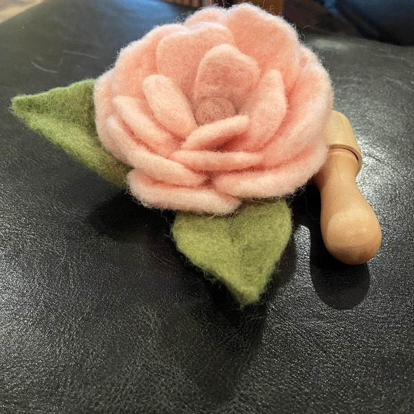 Pink Rose Mini Needle Felting Kit - Beginner Friendly With Video ...