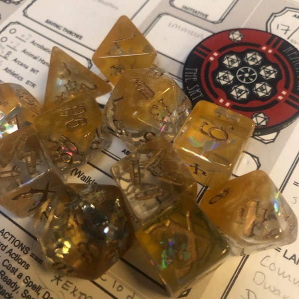 Wild West Exclusive 11 Dice Set | Cowboy Gunslinger Themed DND DICE ...