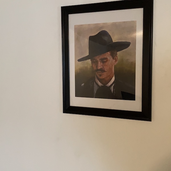 Doc HOLLIDAY, PRINT From Oil Painting - XL - 13 X 15" L - 11 X 12.8" M ...