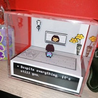 Undertale Despite Everything Cube Diorama 3D Videogame Gift for Gamer ...