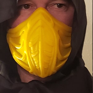 Fire Ninja Cosplay Mask by Wekster Mortal Face Mask Made in US Fast ...