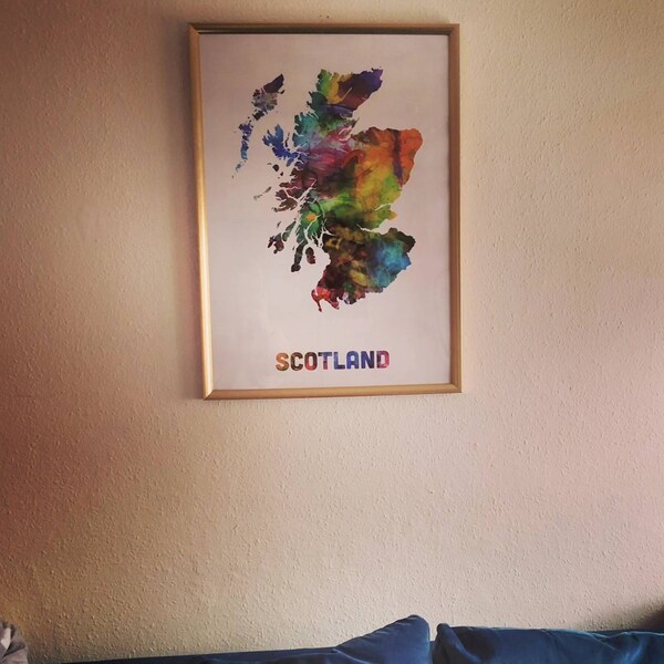 Scotland Watercolor Map, Art Print (572) - Etsy