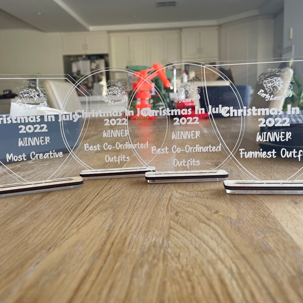 Set of 6 Award Shapes With Bases - SVG Laser Cut File - INSTANT ...