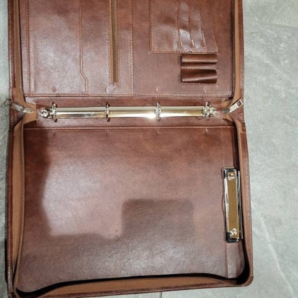 Personalized Colorful PU Leather Portfolio With Handle, A4 Notepad Case ...