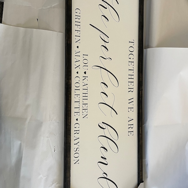 Blended Family Sign, the Perfect Blend Sign, Blended Family Wedding ...