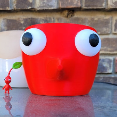 Yellow Pikmin Planter Pot 3D Model - Etsy